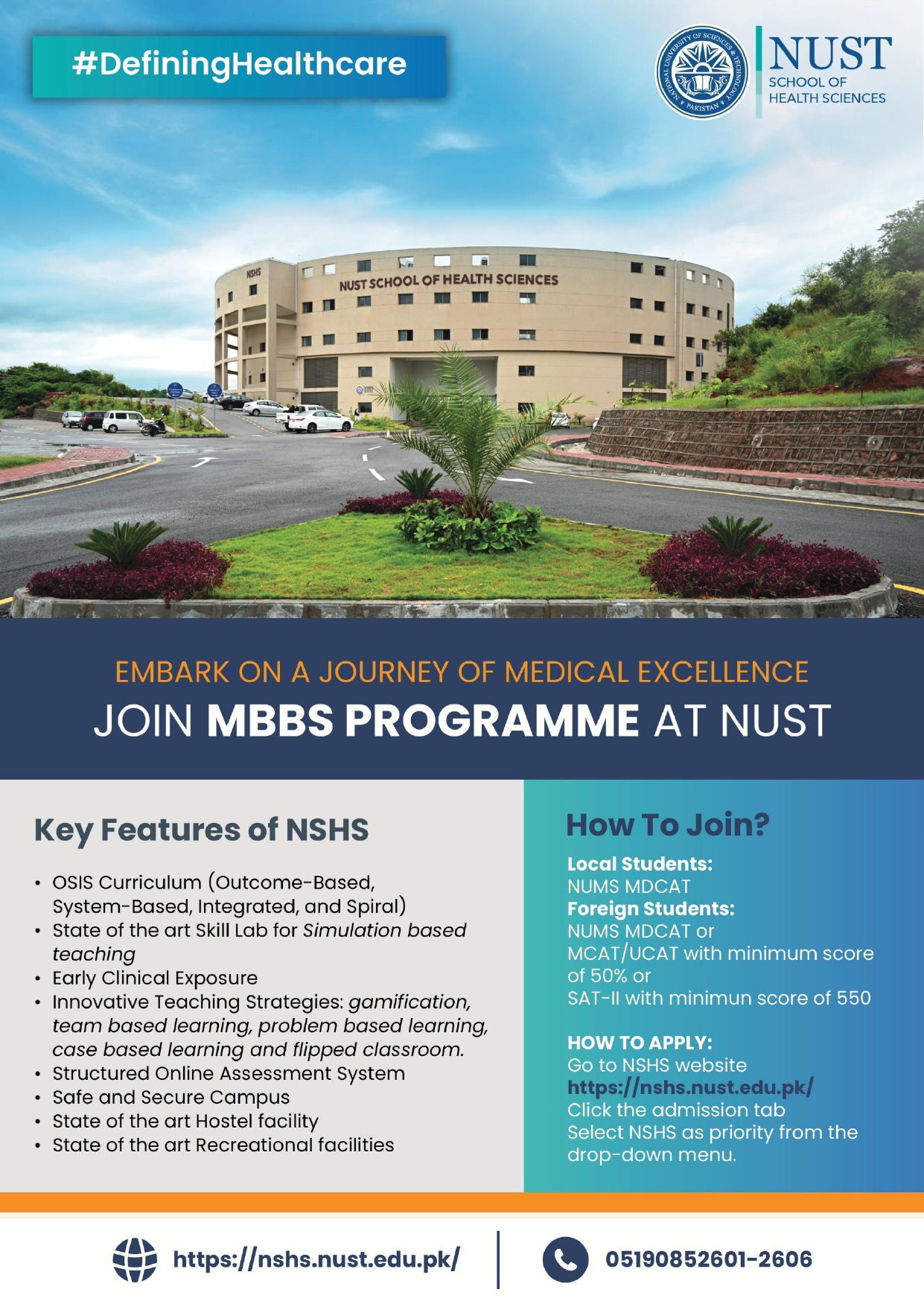 Medical College, Pakistan | NUST School of Health Sciences"